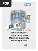 Fette 3090i - EN | PDF | Tablet (Pharmacy)