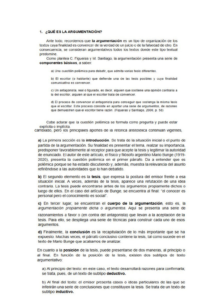 Resumen Argumentacion | PDF