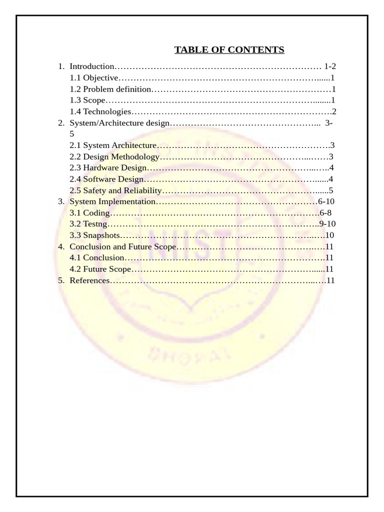 Table of Contents | PDF