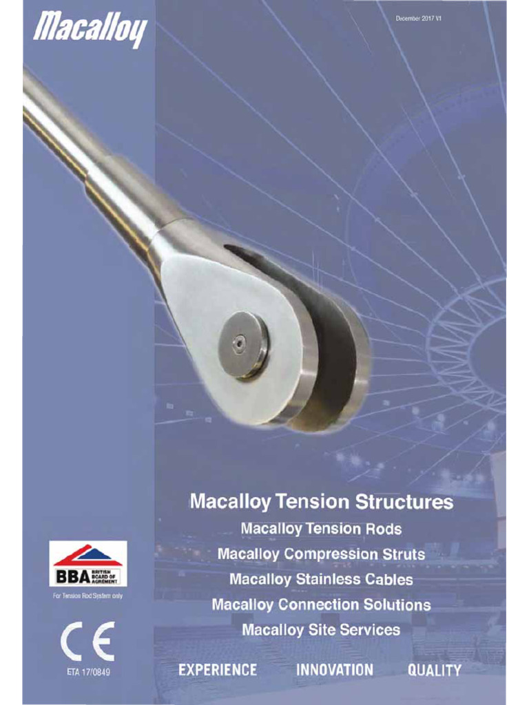 Macalloy Tension Bars and Compression Struts | PDF | Screw | Stainless ...