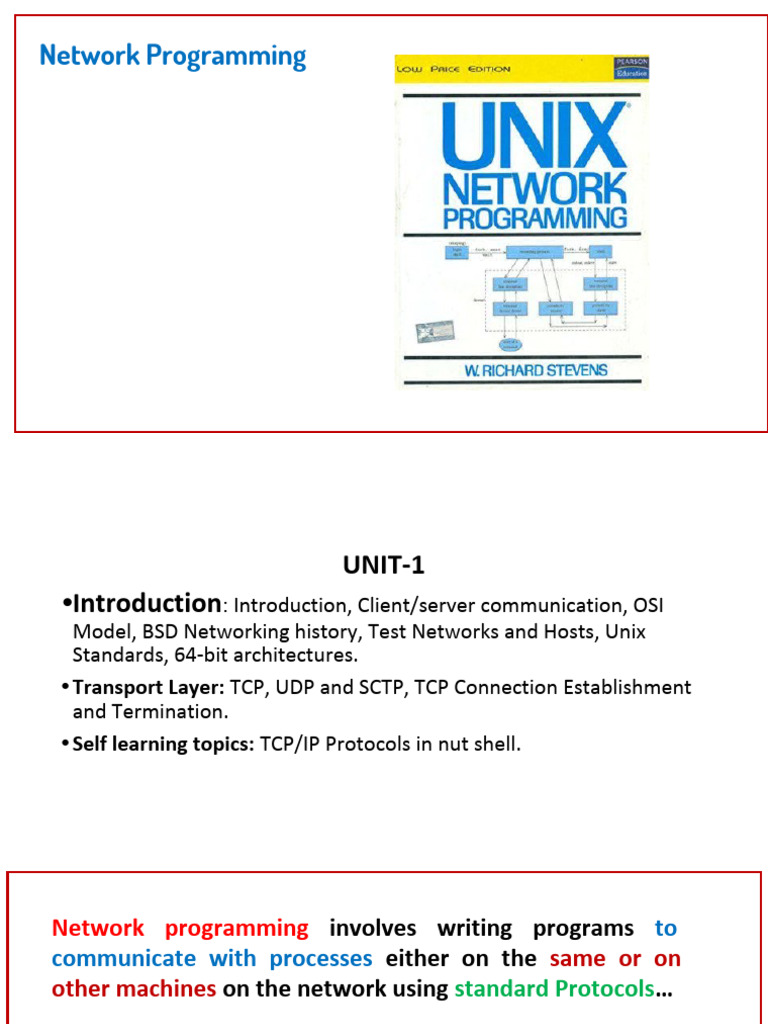 NP-UNIT1 - Introduction To Transport Layer | PDF | Computer Network | Computer Networking