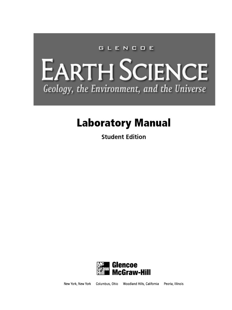 Laboratory Manual Glencoe Earth Science | PDF | Rock (Geology) | Science