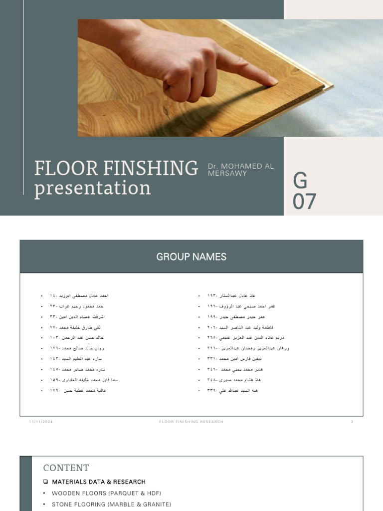 Comprehensive Guide to Floor Finishing | PDF | Flooring | Tile