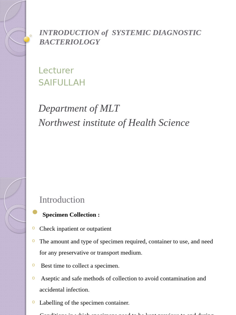 1.introduction Diagnostic Bacteriology 1-1 | PDF | Pathogen | Clinical ...