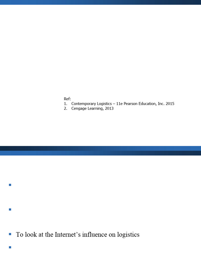 P3 - Logistics and Information Technology | PDF | Logistics ...