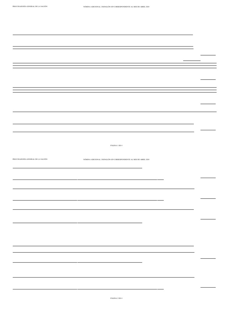 Renglon 029 Nomina Adicional 2 Abril 2024 | PDF