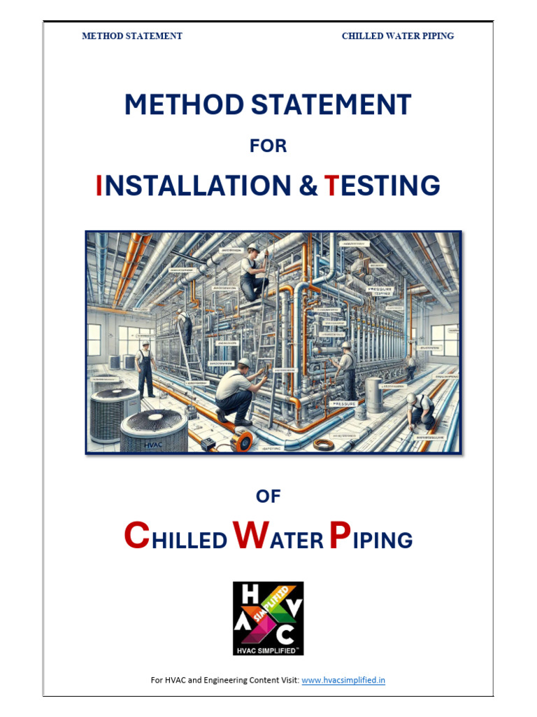 Chilled Water Piping Installation Method | PDF | Pipe (Fluid Conveyance) | Valve