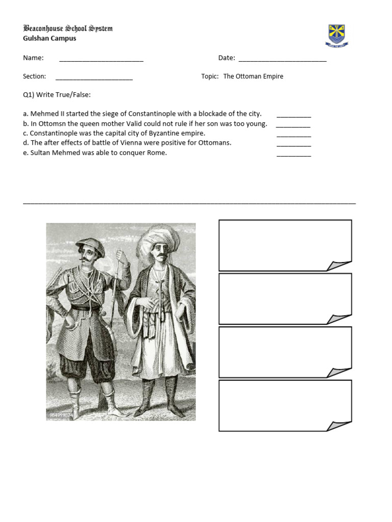 The Ottoman Empire Class 7 | PDF | Constantinople | Ottoman Empire