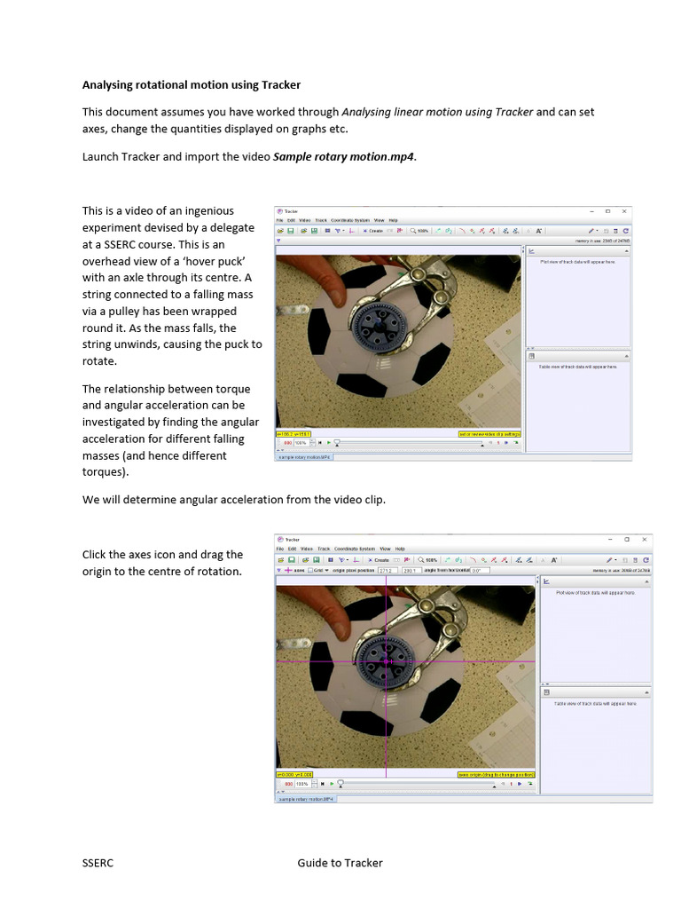 3-Using-Tracker-Motion-Analysis. Videos | PDF | Torque | Acceleration