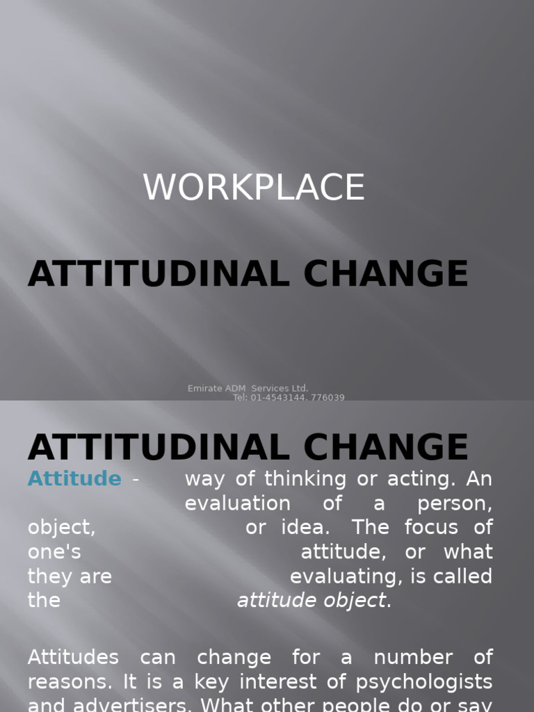 Attitudinal Change MGT New | PDF | Brand | Attitude (Psychology)