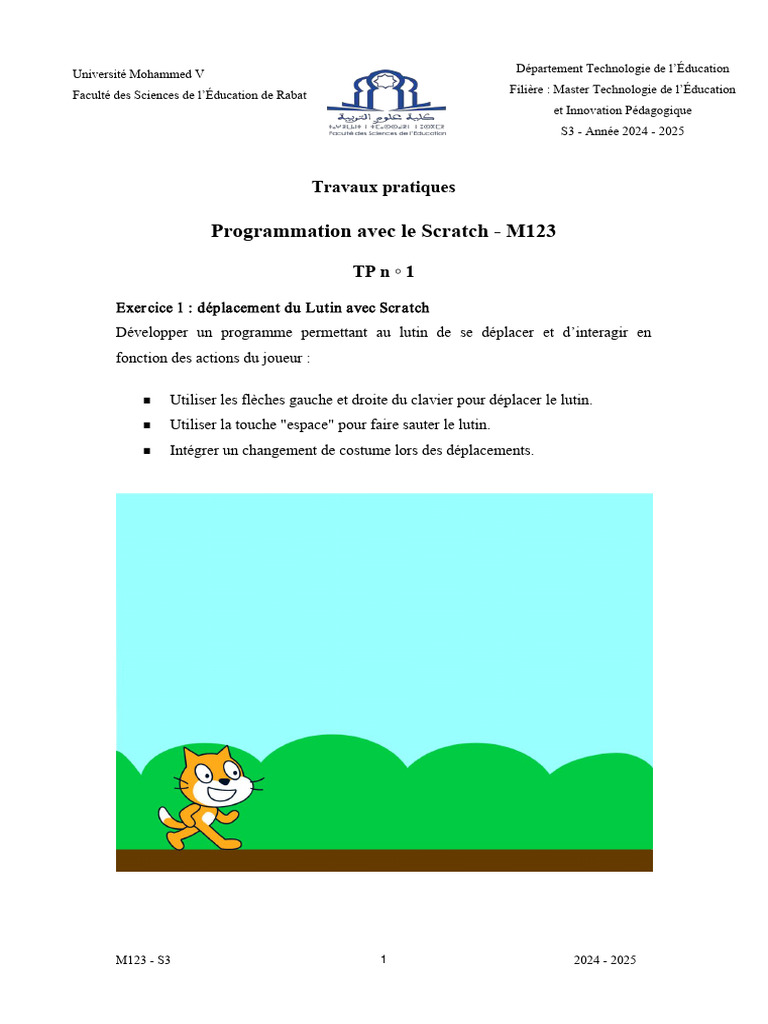 Programmation Scratch : Travaux Pratiques | PDF | Multiplication