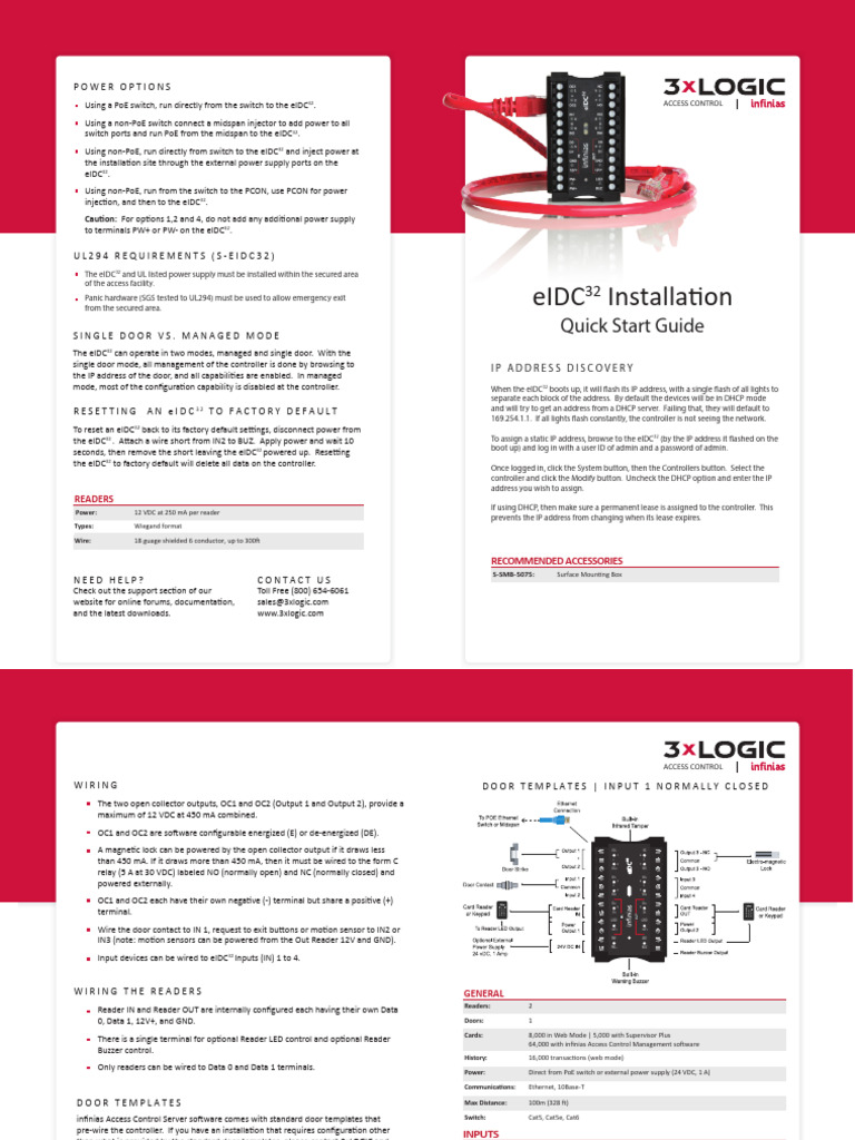 eIDC32 Quick Start Guide 2022 | PDF | Access Control | Computer Engineering