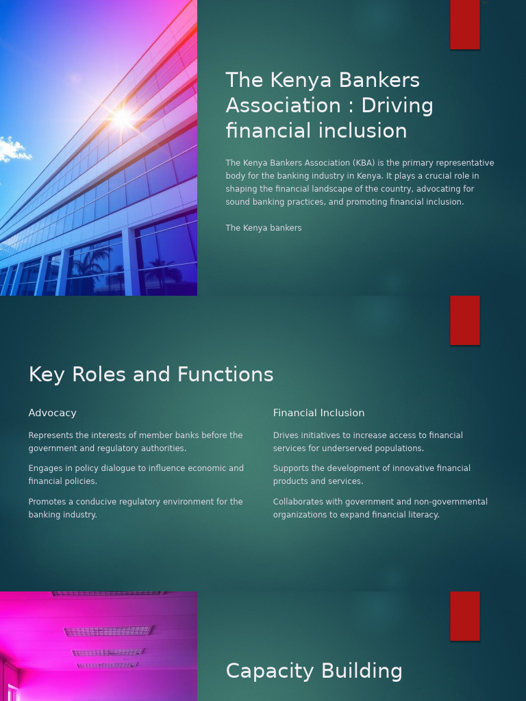The Kenya Bankers Association Final Presentation | PDF | Financial ...