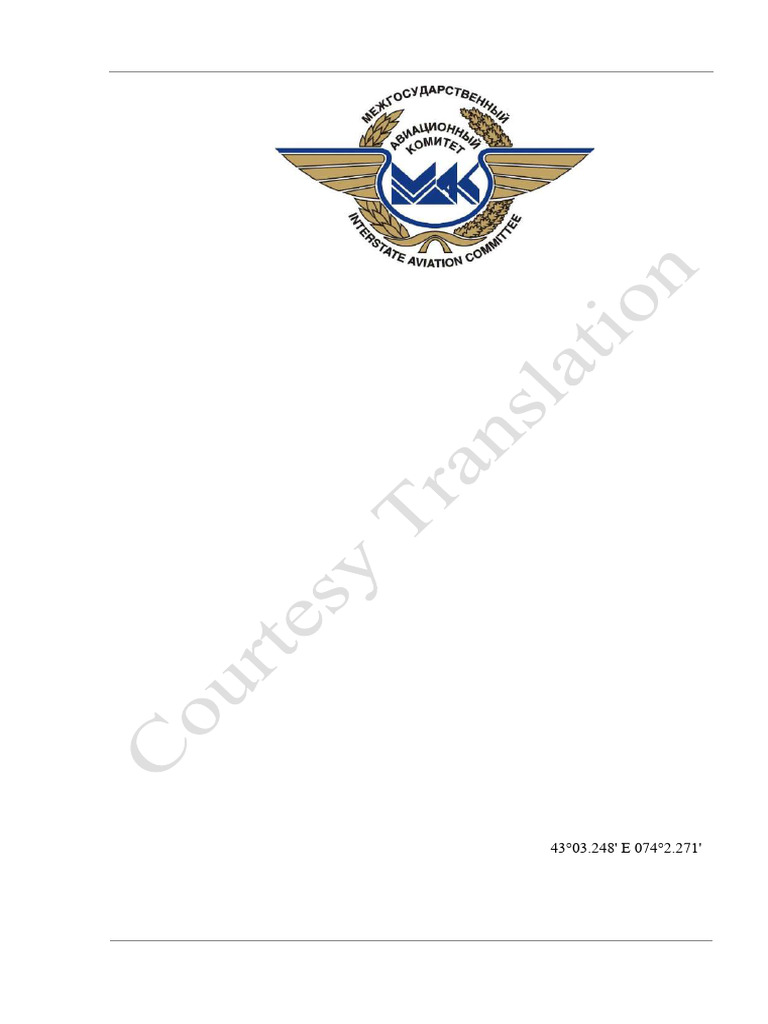Final Report Boeing 747-412F TC-MCL 1: Interstate Aviation Committee ...