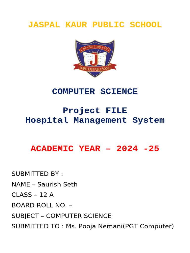 cs projecr | PDF | Software | Databases