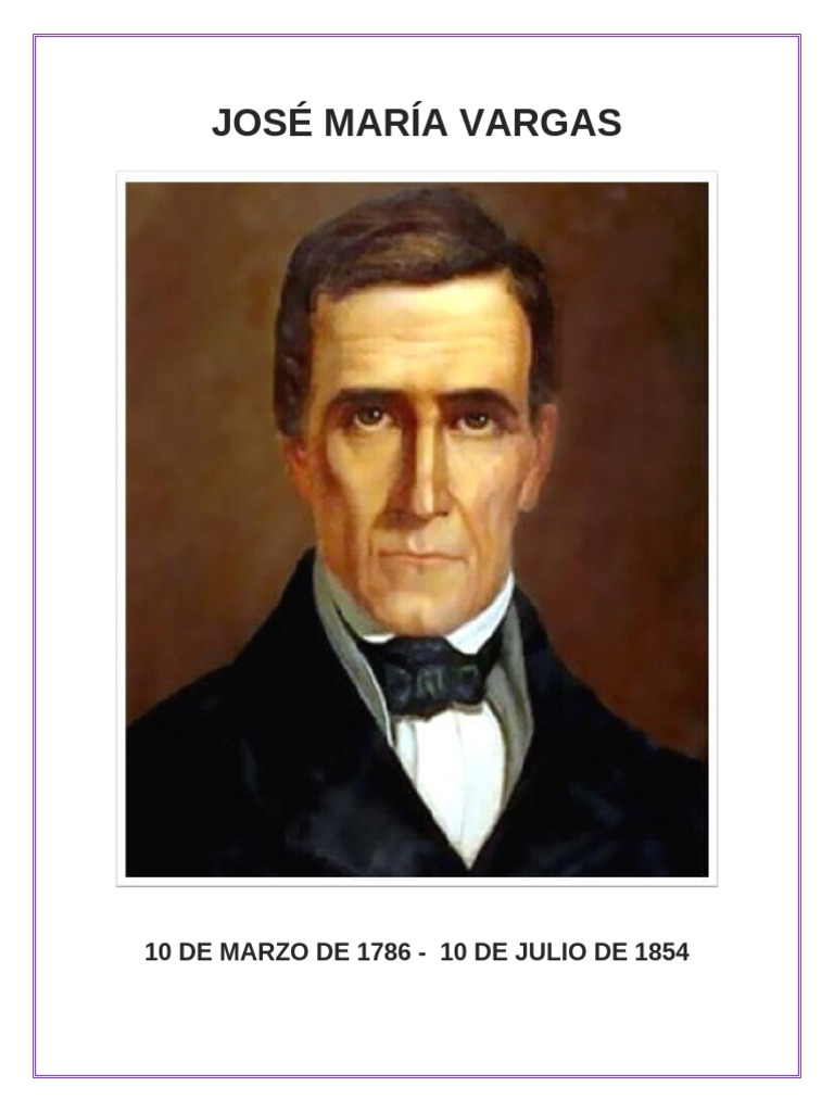 Biografia de Jose Maria Vargas | PDF