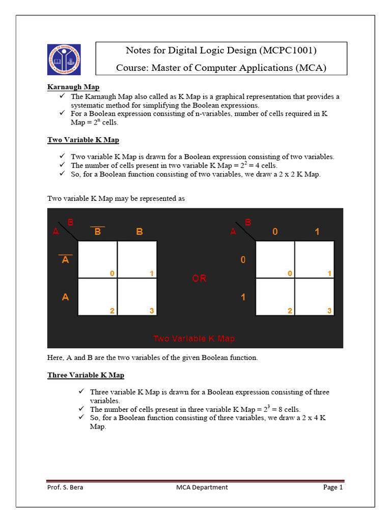 Karnaugh Map | PDF | Logic | Theoretical Computer Science
