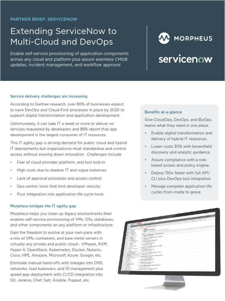 Hybrid-Cloud-Management-ServiceNow-Morpheus-CMP | PDF | Cloud Computing | Centralized Computing
