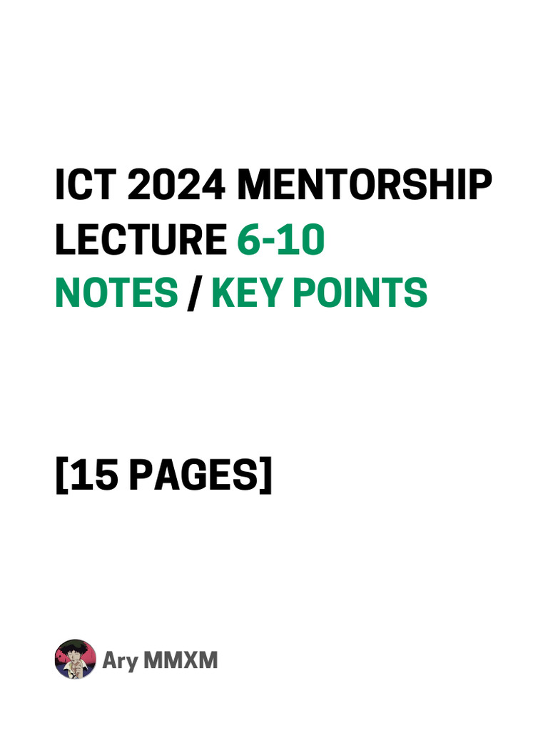 Ict 2024 Lecture 6-10 | PDF Ict 2024 Lecture 6-10 | PDF