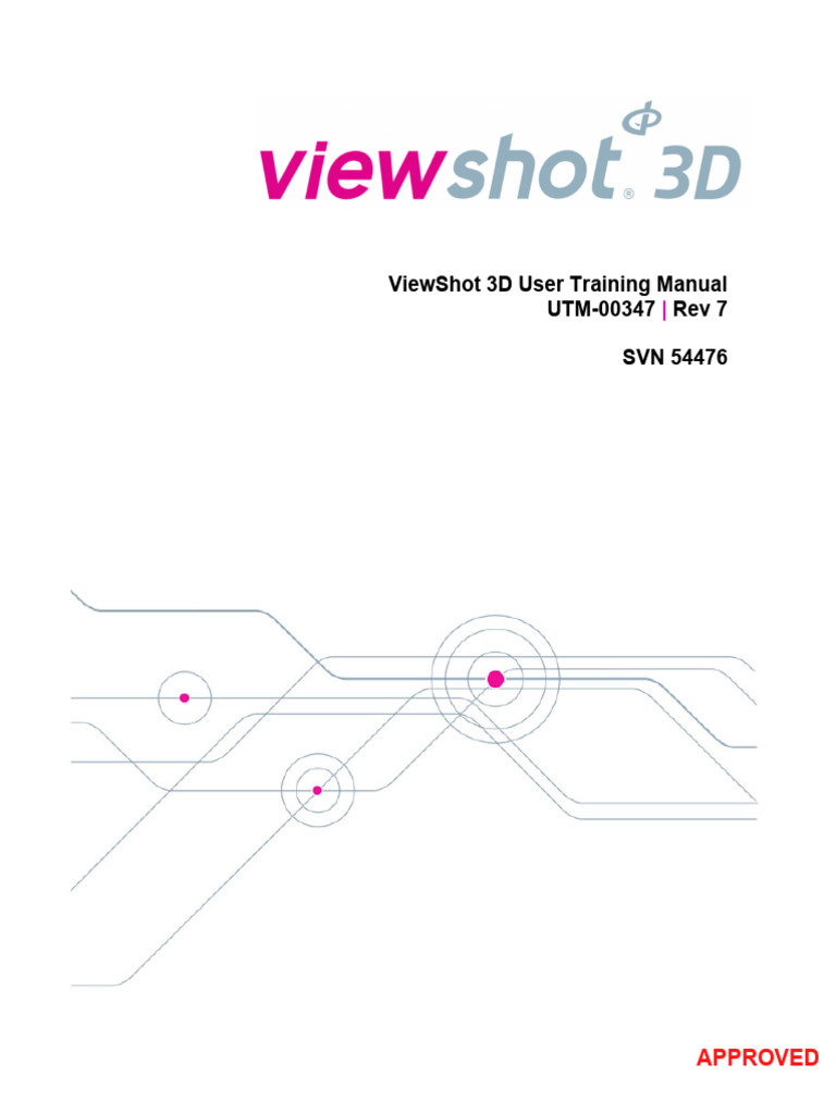 ViewShot 3D User Training Manual - UTM-00347 Rev 7 - Gen | PDF | Tag ...