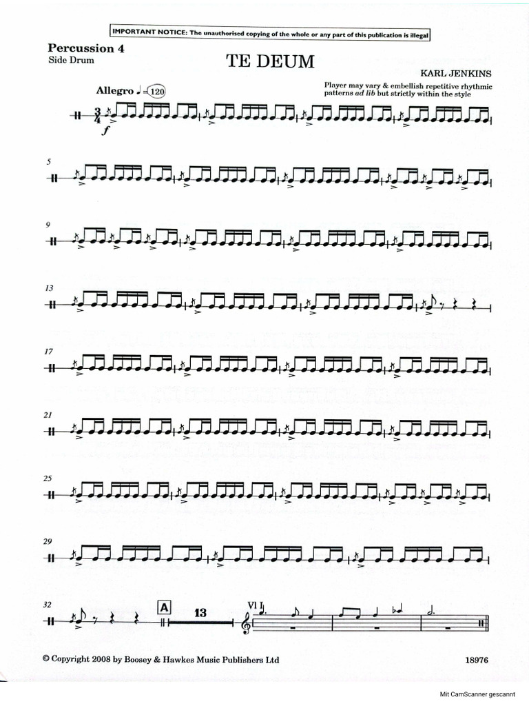 Percussion 4 Side Drum | PDF