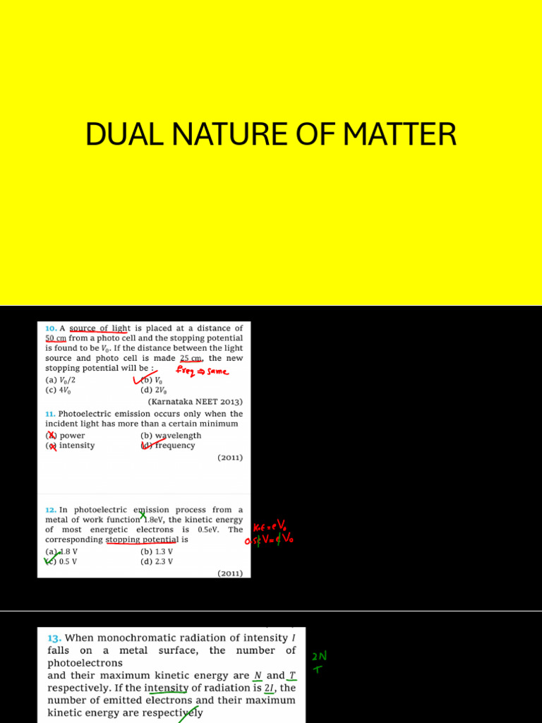 Dual Nature of Matter Sol 2 | PDF