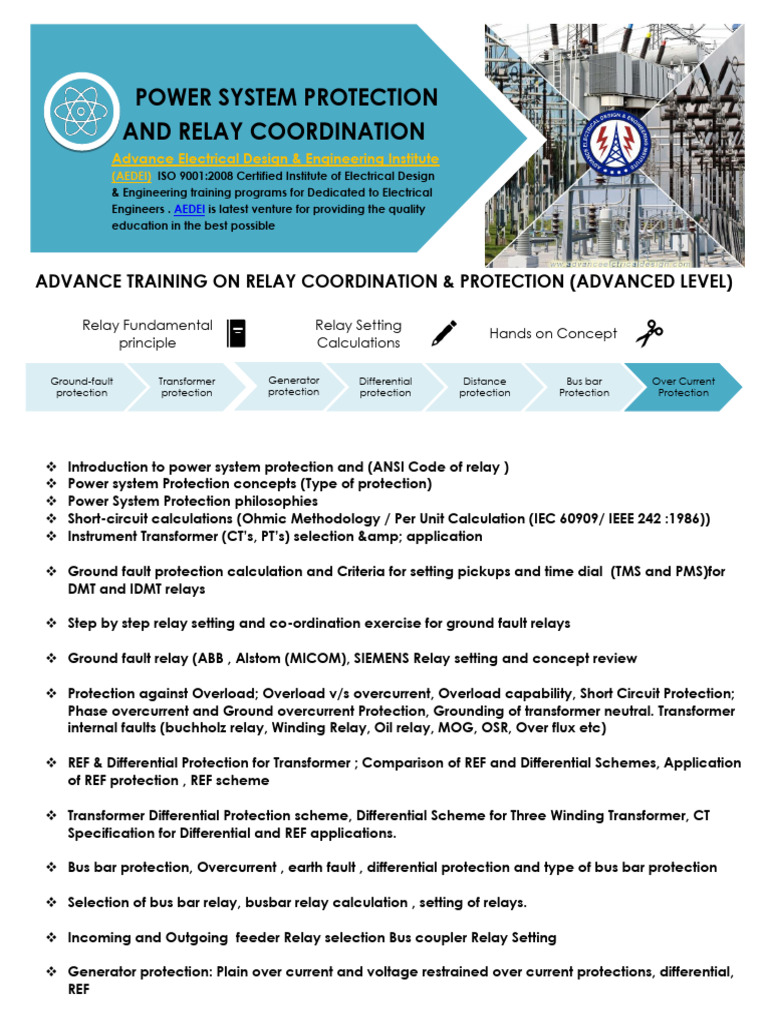 Online Power System Protecion and Relay Coordination | PDF | Electrical ...