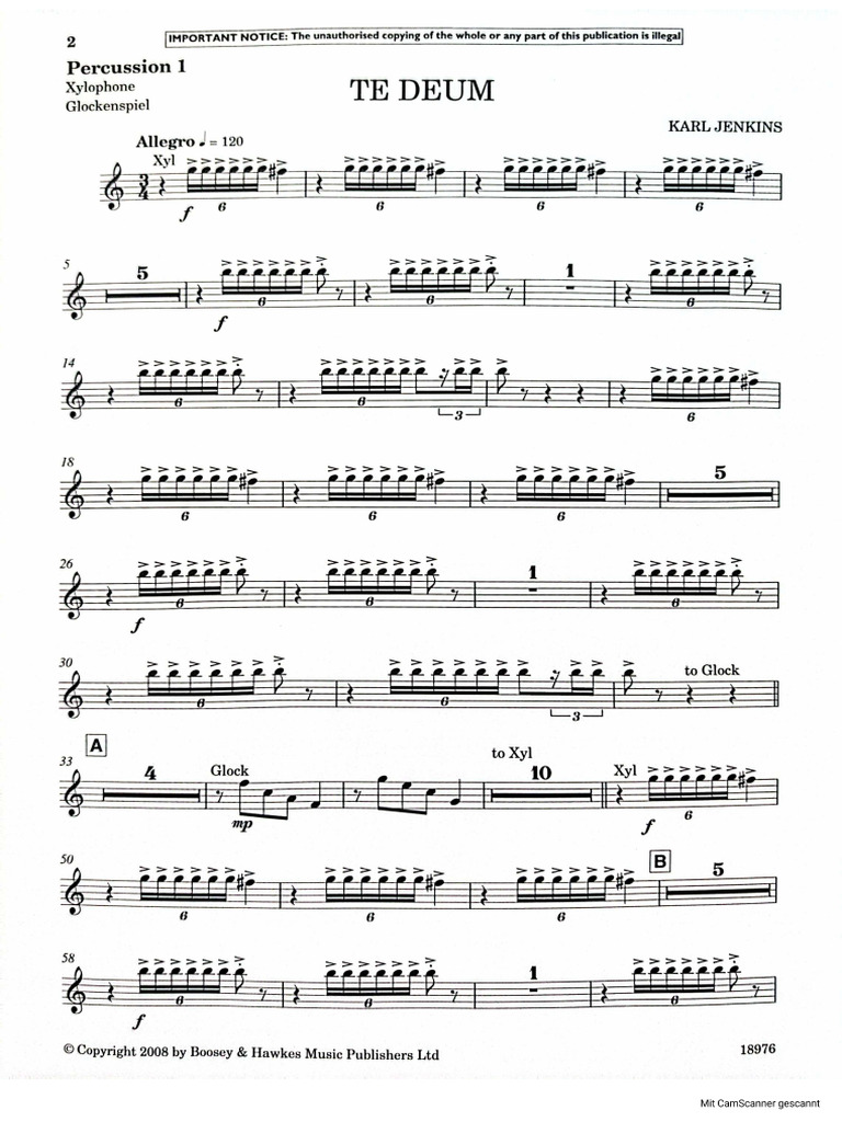 Percussion 1 Xylophone Glockenspiel | PDF