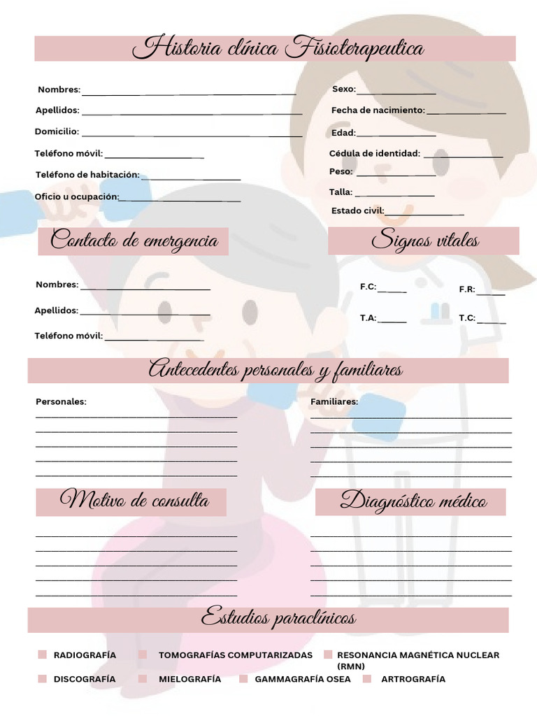 Pink and White Simple Nail Salon Client Information Form_20240713_114909_0000 | PDF | Medicina ...
