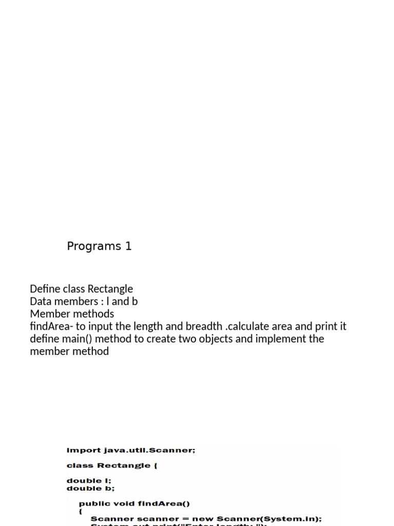 CHAPTER 6 PROGRAMS | PDF | Constructor (Object Oriented Programming ... CHAPTER 6 PROGRAMS | PDF | Constructor (Object Oriented Programming ...