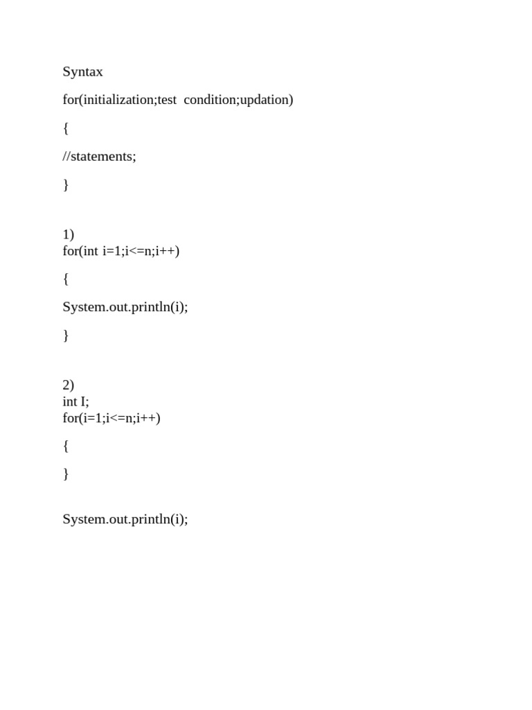 Iteration Statements 1word | PDF | Software Engineering | Computer Programming