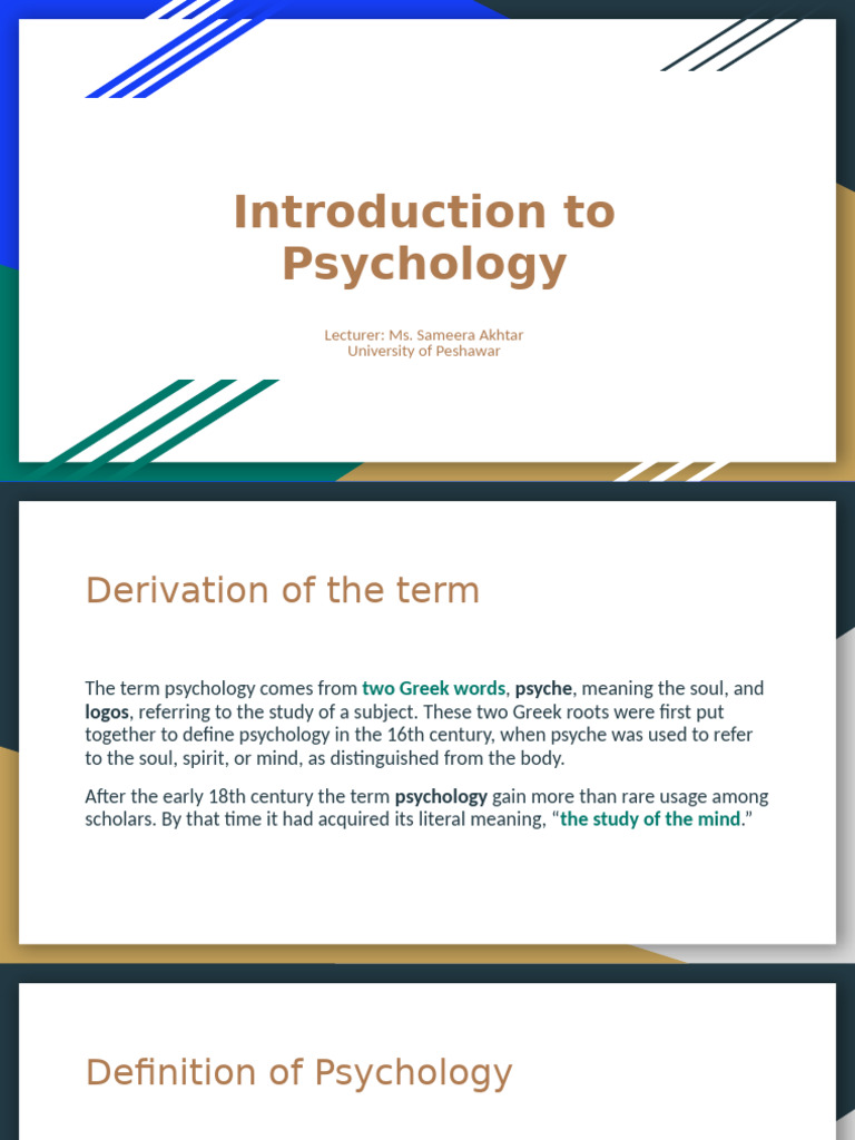 Introduction To Psychology | PDF | Psychology | Clinical Psychology