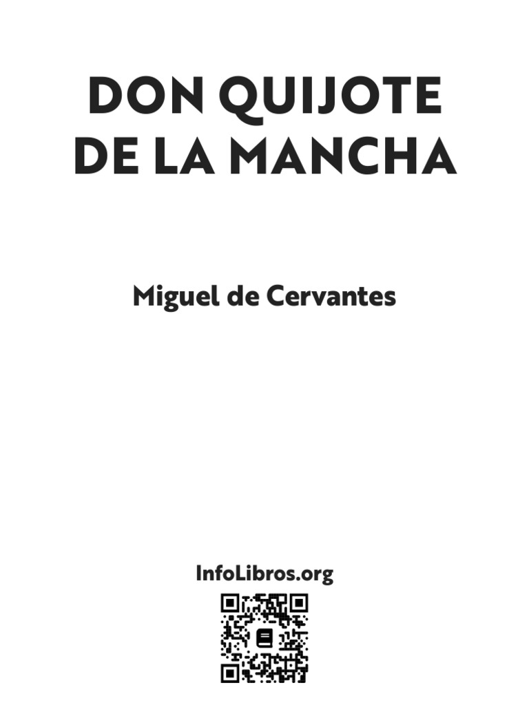 Don Quijote de La Mancha Miguel de Cervantes | PDF