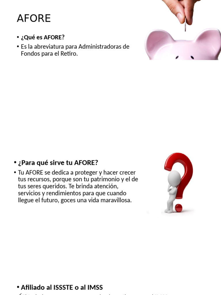 Qué es y cómo registrarse en AFORE | PDF