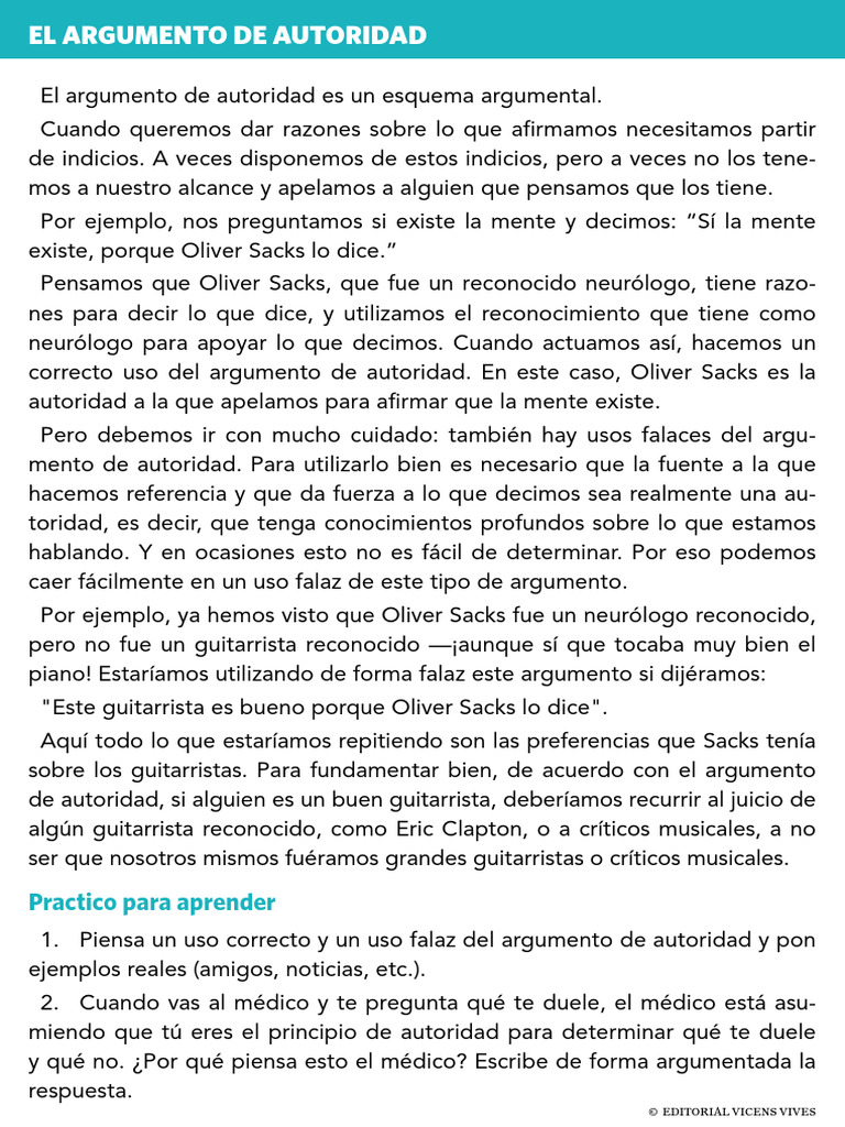 U01 p05 Elargumentodeautoridad | PDF