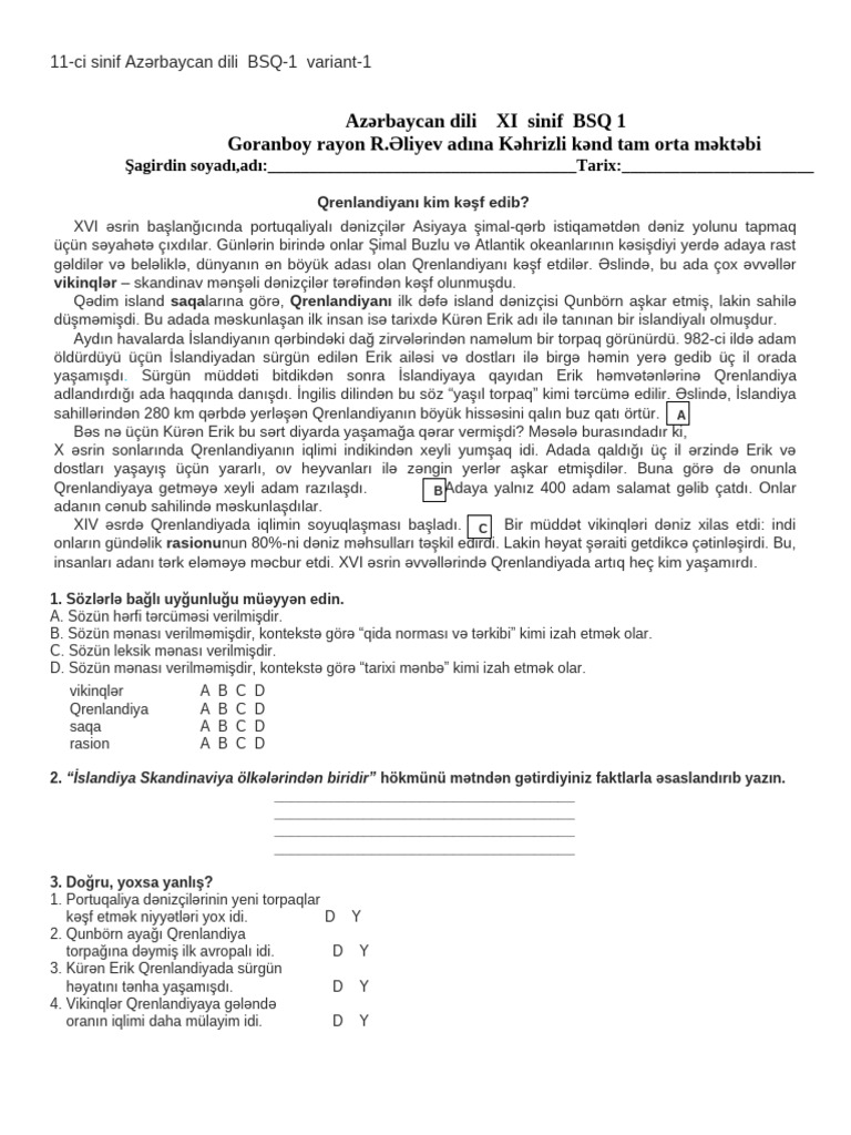 11-ci-sinif-Az.dili-BSQ-1-var-1 | PDF