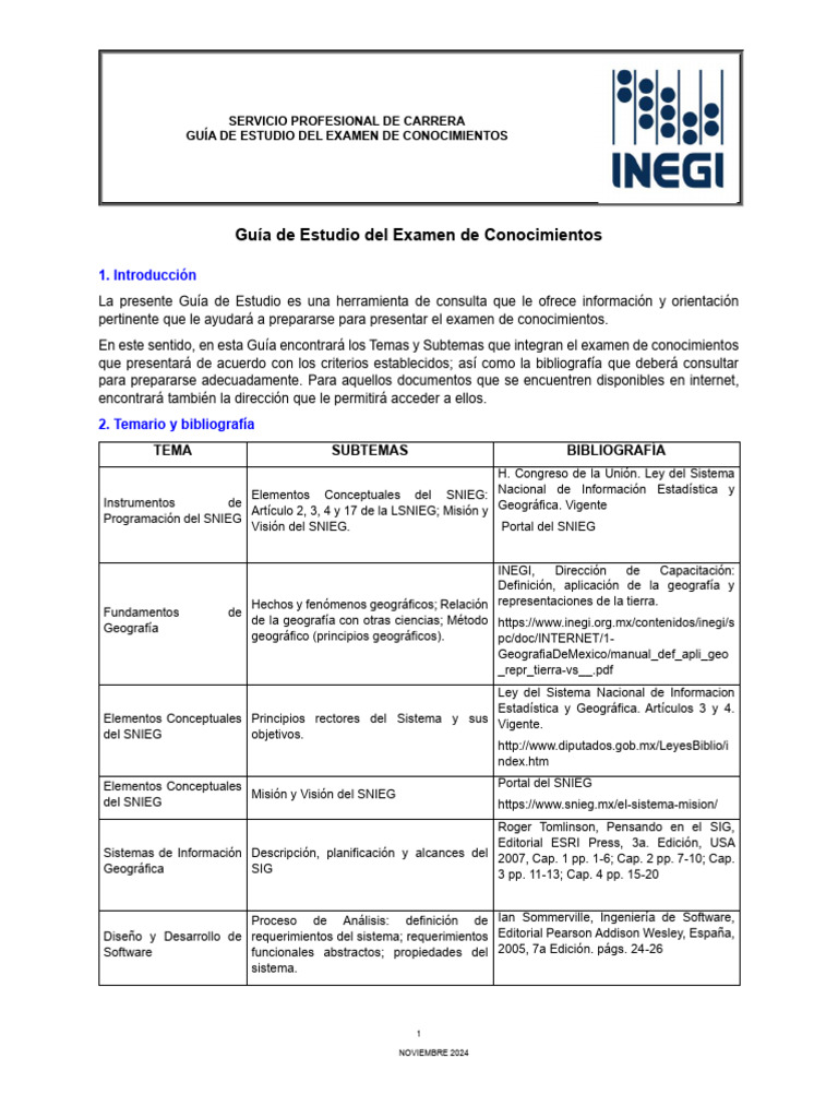 Guía de Estudio Del Examen de Conocimientos: 1. Introducción | PDF | Sistema de información ...