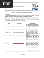 Guía de Estudio Del Examen de Conocimientos, INEGI | PDF | México | Prueba (evaluación)