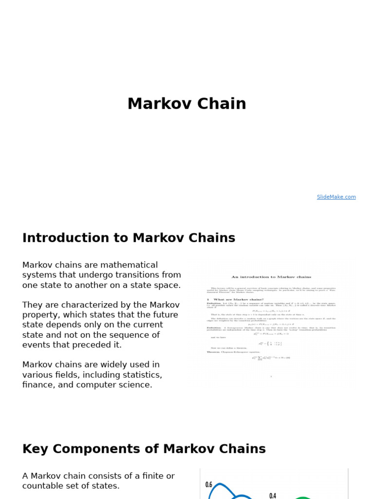 Markov Chain | PDF | Markov Chain | Applied Mathematics