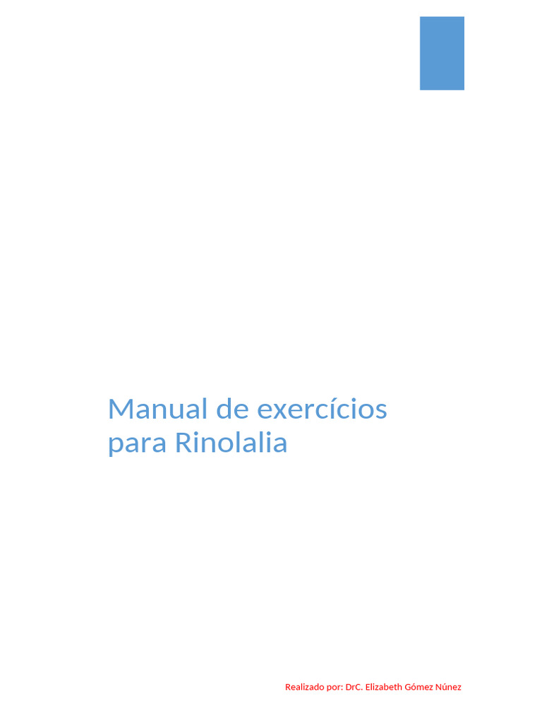 Rinolalia | PDF | Fonema | Voz humana