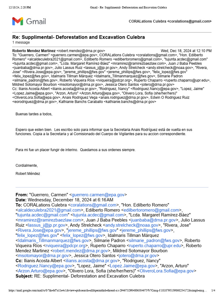 Culebra Deforestation Report | PDF