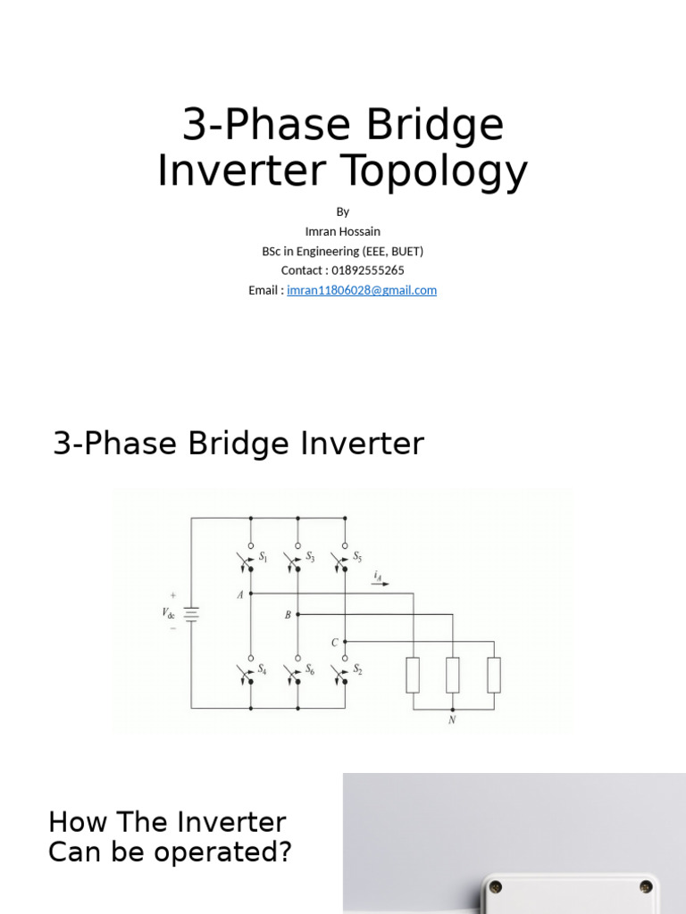 6 Leg Inverter Topology | PDF | Power Inverter | Power (Physics)