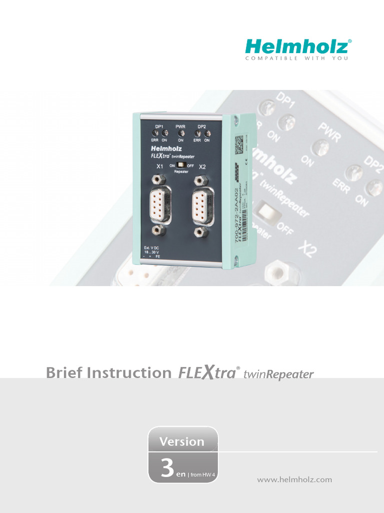 FLEXtra TwinRepeater Brief Instruction en 3 | PDF | Power Supply ...