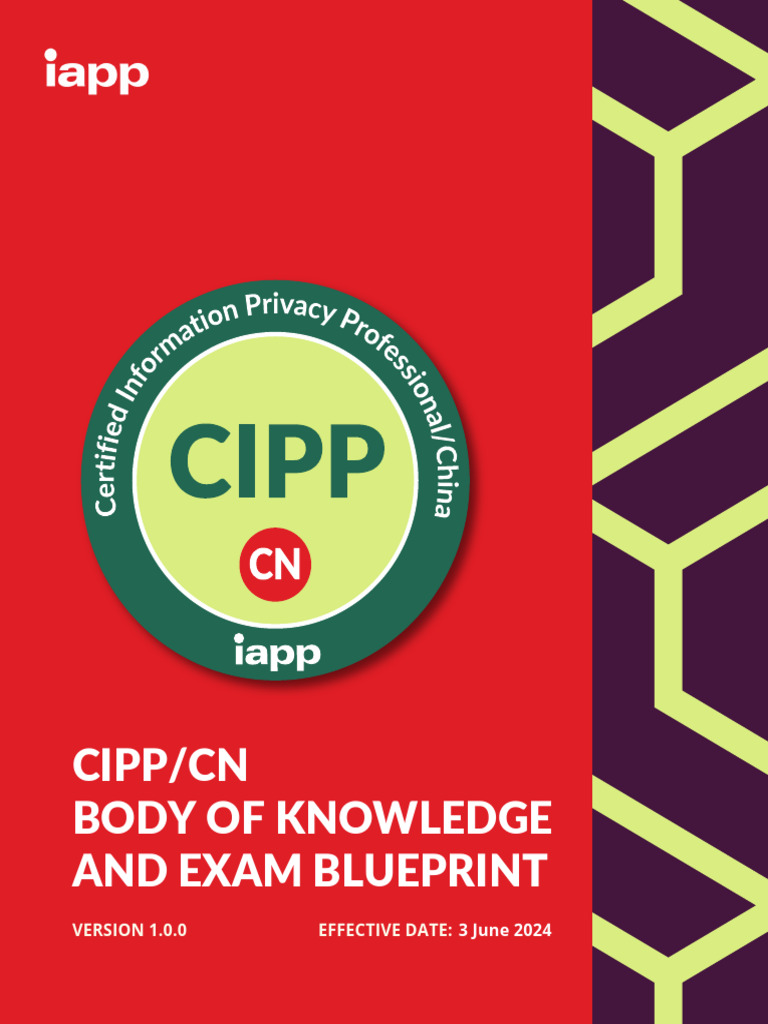 CIPP/CN Exam Blueprint Overview | PDF | Regulatory Compliance | Information