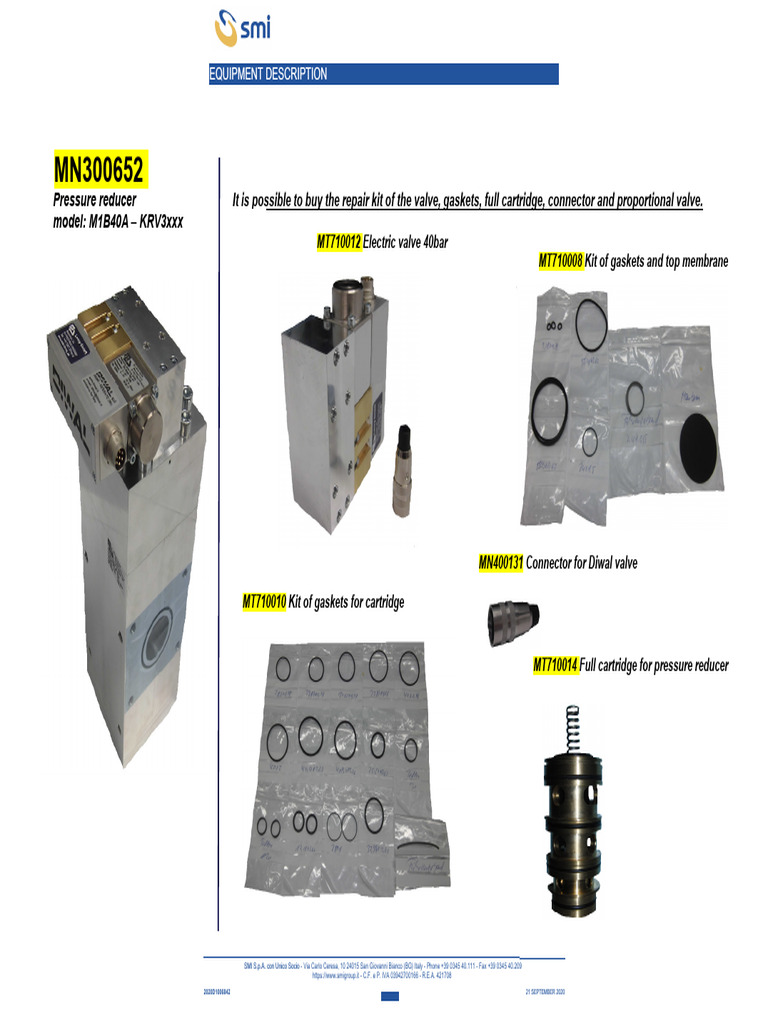 Repair Kits Valve | PDF