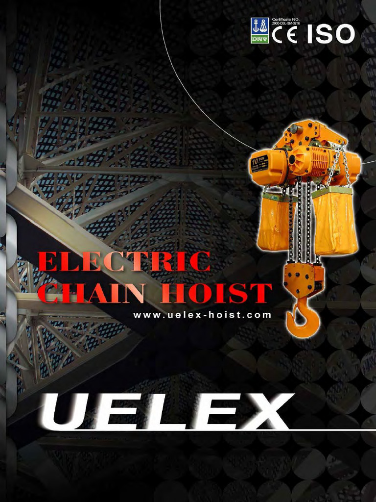 Uelex Electric Chain Hoist Catalog | PDF | Vehicle Technology | Vehicles