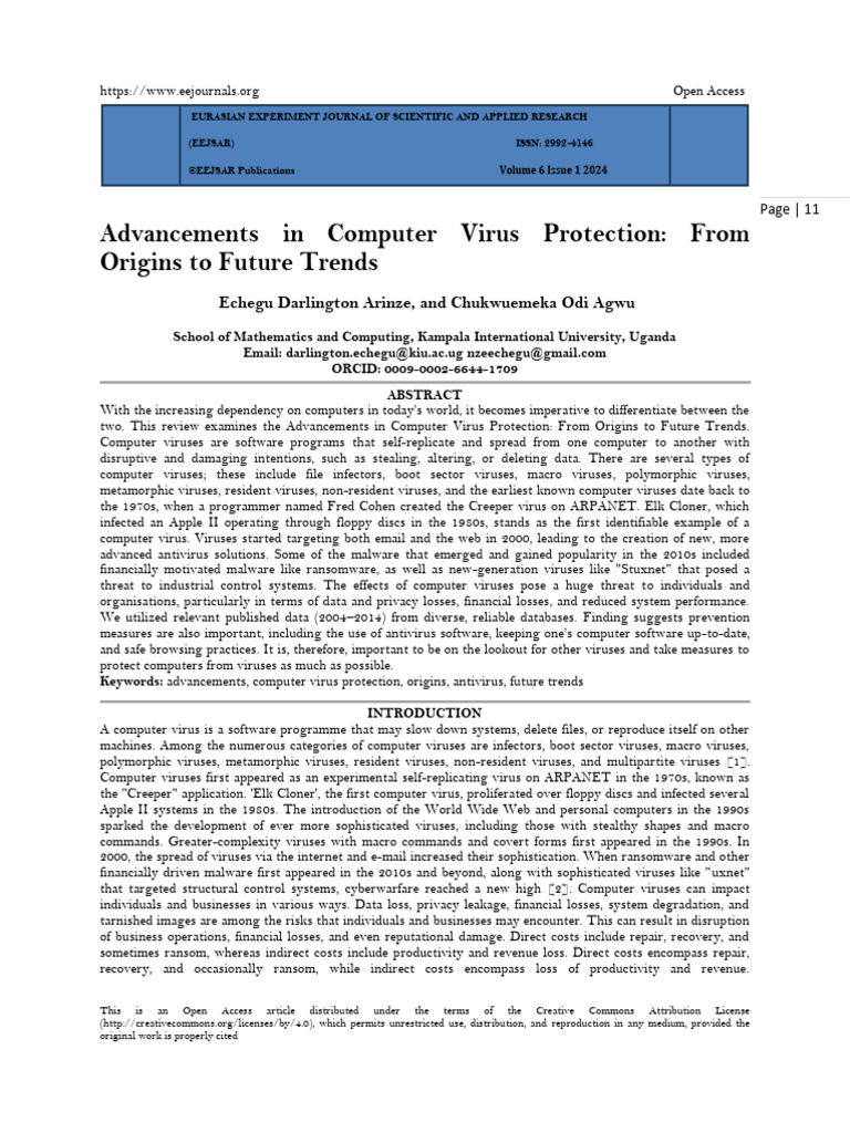 Computer Virus Protection Trends | PDF | Computer Virus | Security