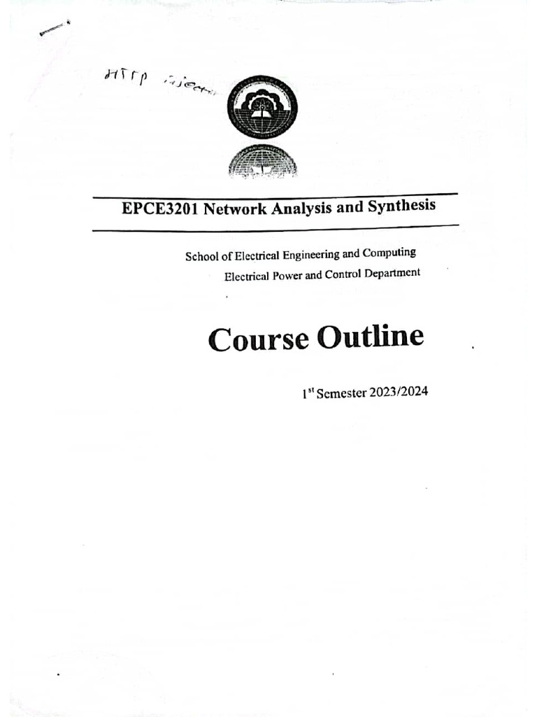 Network Course Out Line | PDF