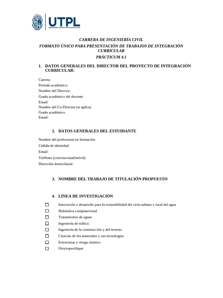 Nuevo Formato Perfil de Proyecto Tic | PDF | Ingeniería