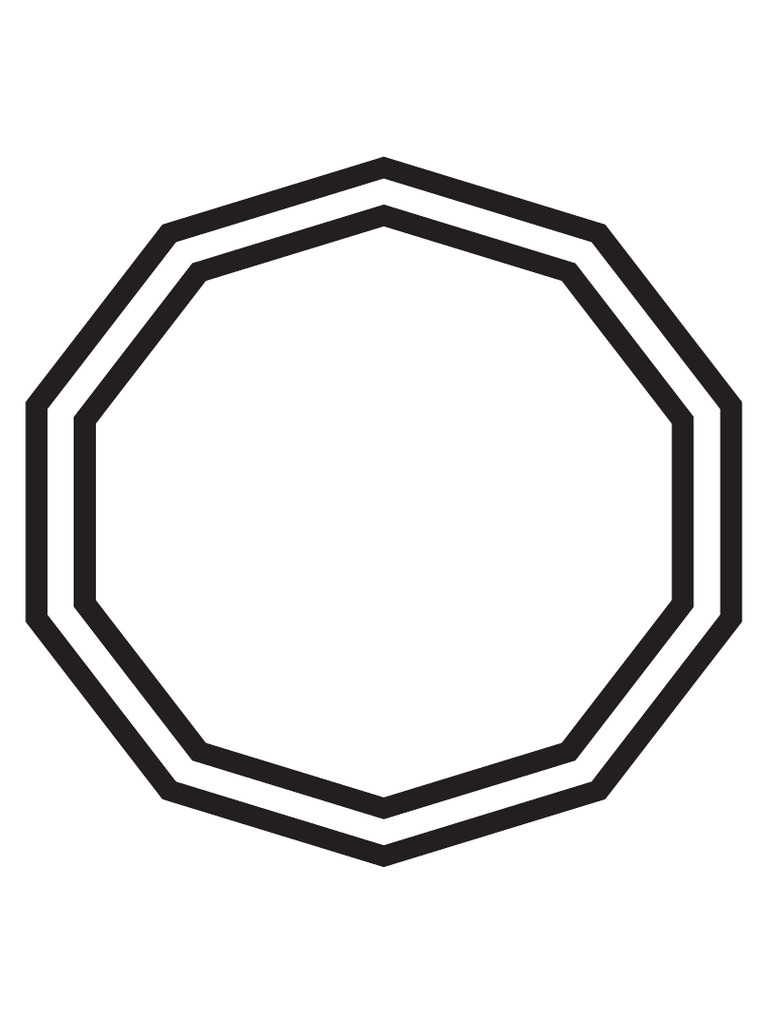 Decágono Duplo v44 Tamanho A4 | PDF